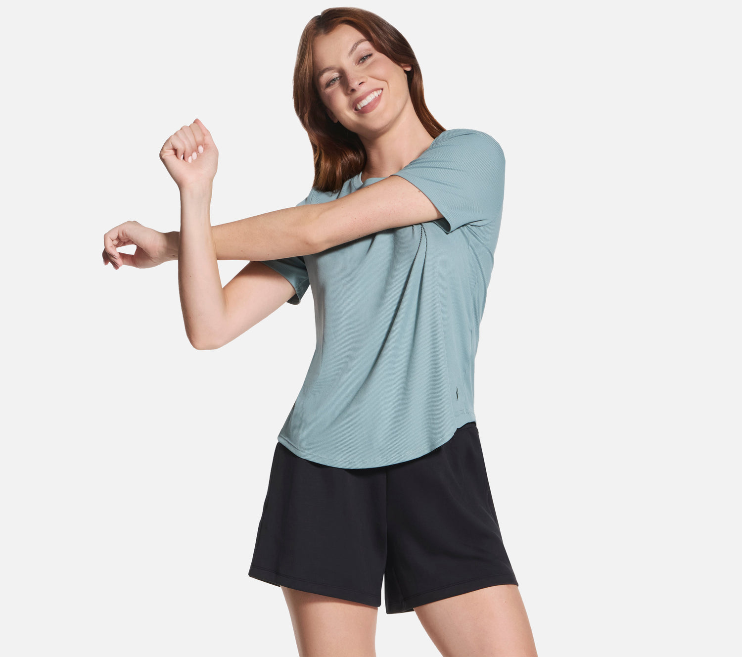 GO WALK Luxe Rib Tee – Skechers.no