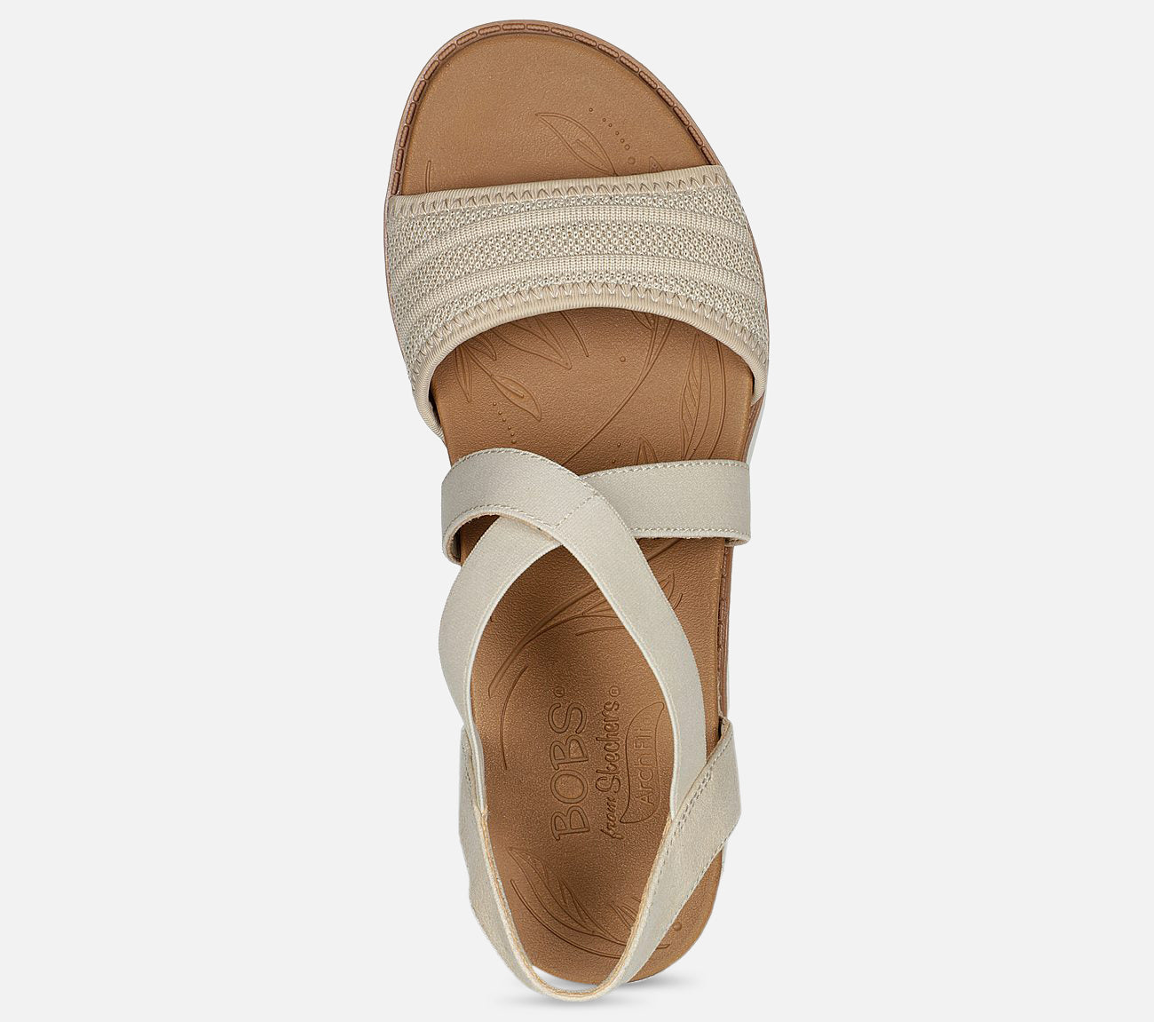 BOBS Arch Fit Beach Kiss | Natur damesandal - Kjøp her – Skechers.no