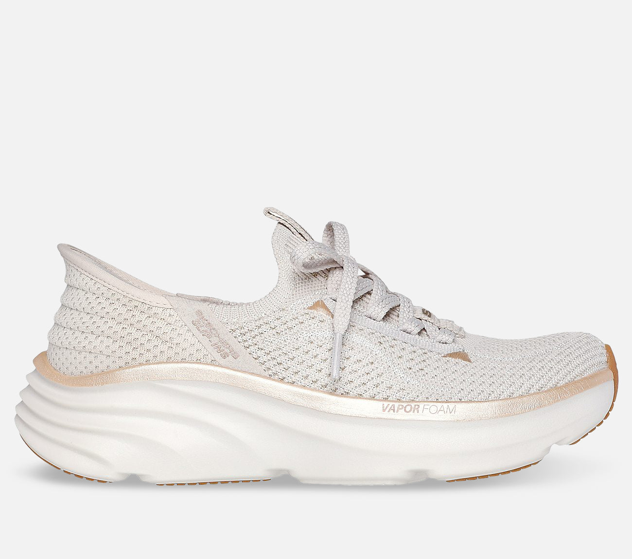 D'Lux Vapor Evening Glow | Natur dame Slip-ins - Kjøp her – Skechers.no