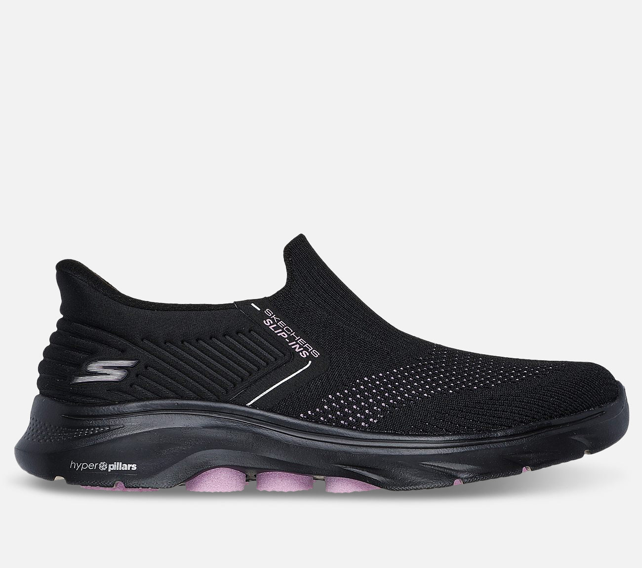 Skechers GO WALK 7 Slip-ins Ida | Svart damesko - Kjøp her – Skechers.no
