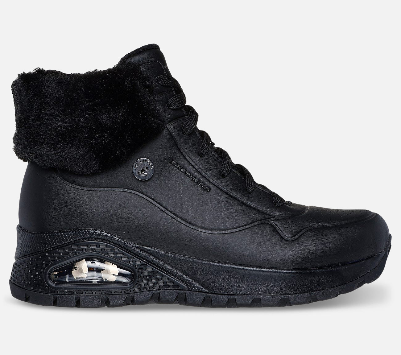 Uno Rugged Fall Air 2 | Svart vanntett damestøvel - Kjøp her – Skechers.no