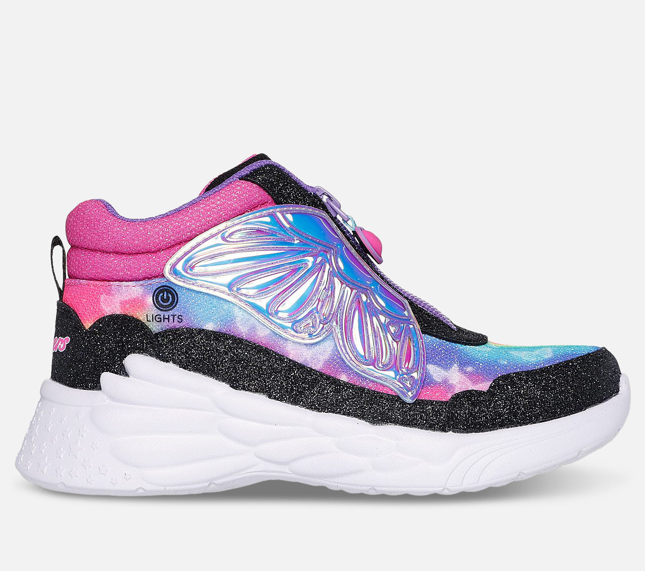 Dream Racer Butterfly | Svart/rosa støvel jente - Kjøp her – Skechers.no