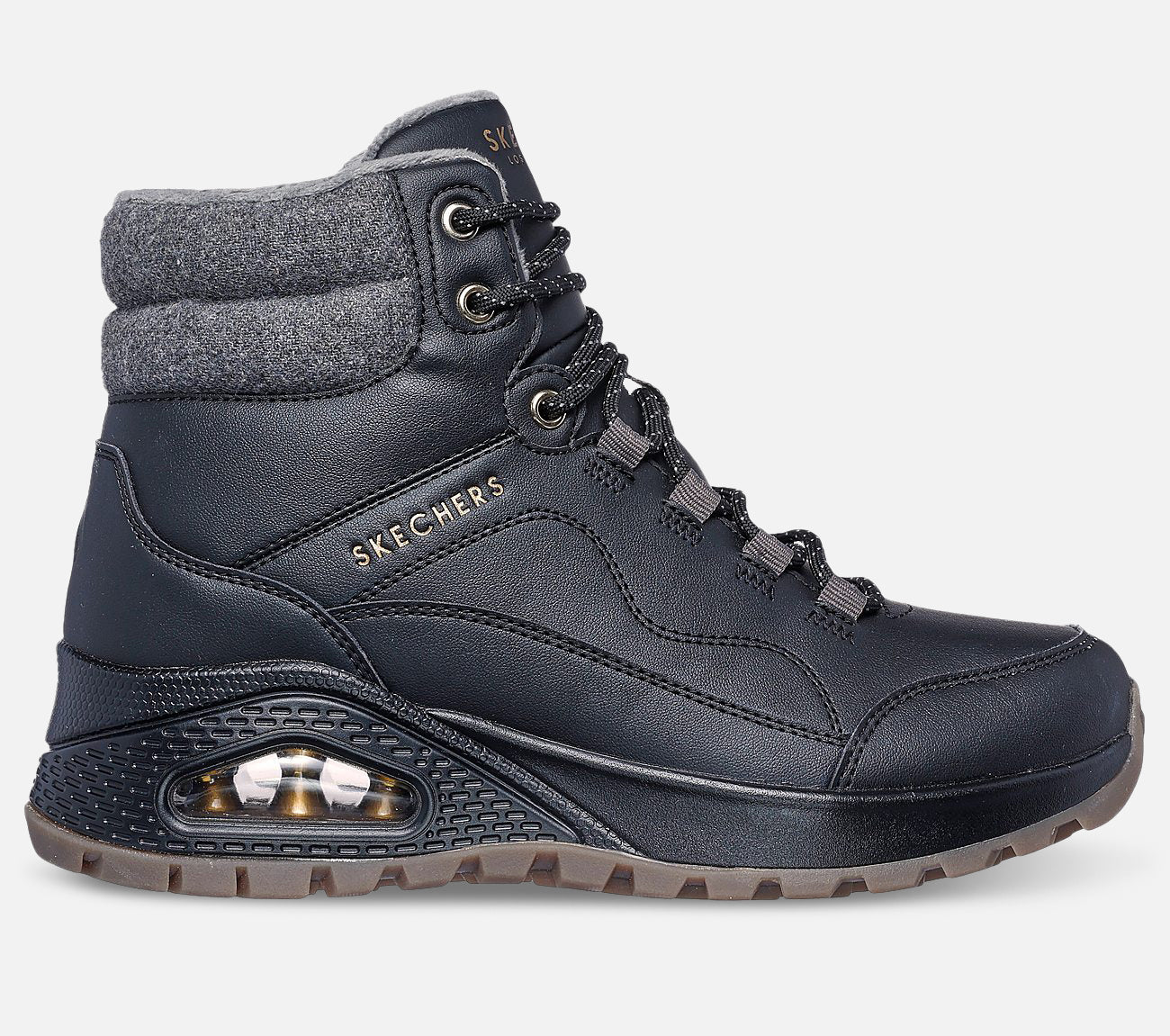 Uno Rugged Natures Bliss | Svart vinterstøvel - Kjøp her – Skechers.no